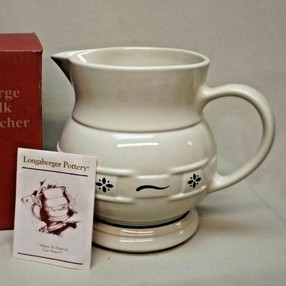 Longaberger Pottery | Kitchen | Longaberger Pottery Classic Blue Woven ...